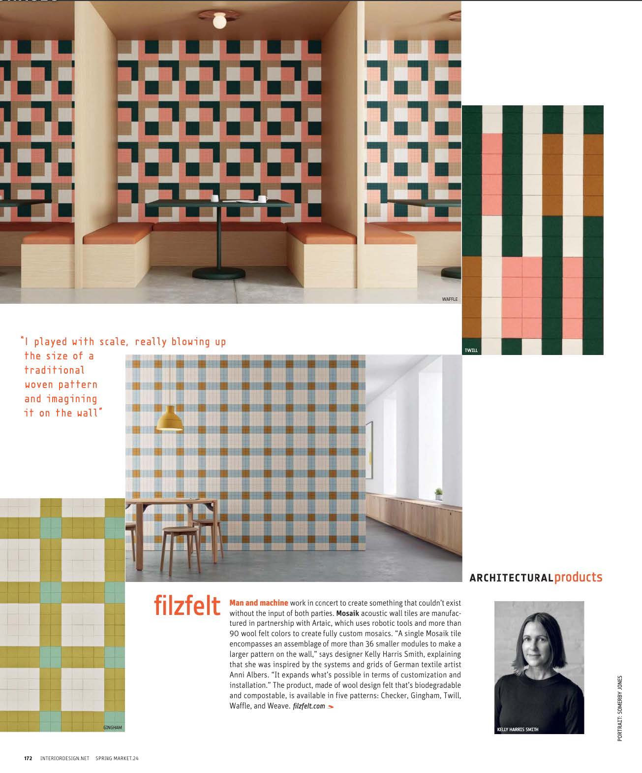 Interior Design Spring Market Tabloid, June 2024 - FilzFelt